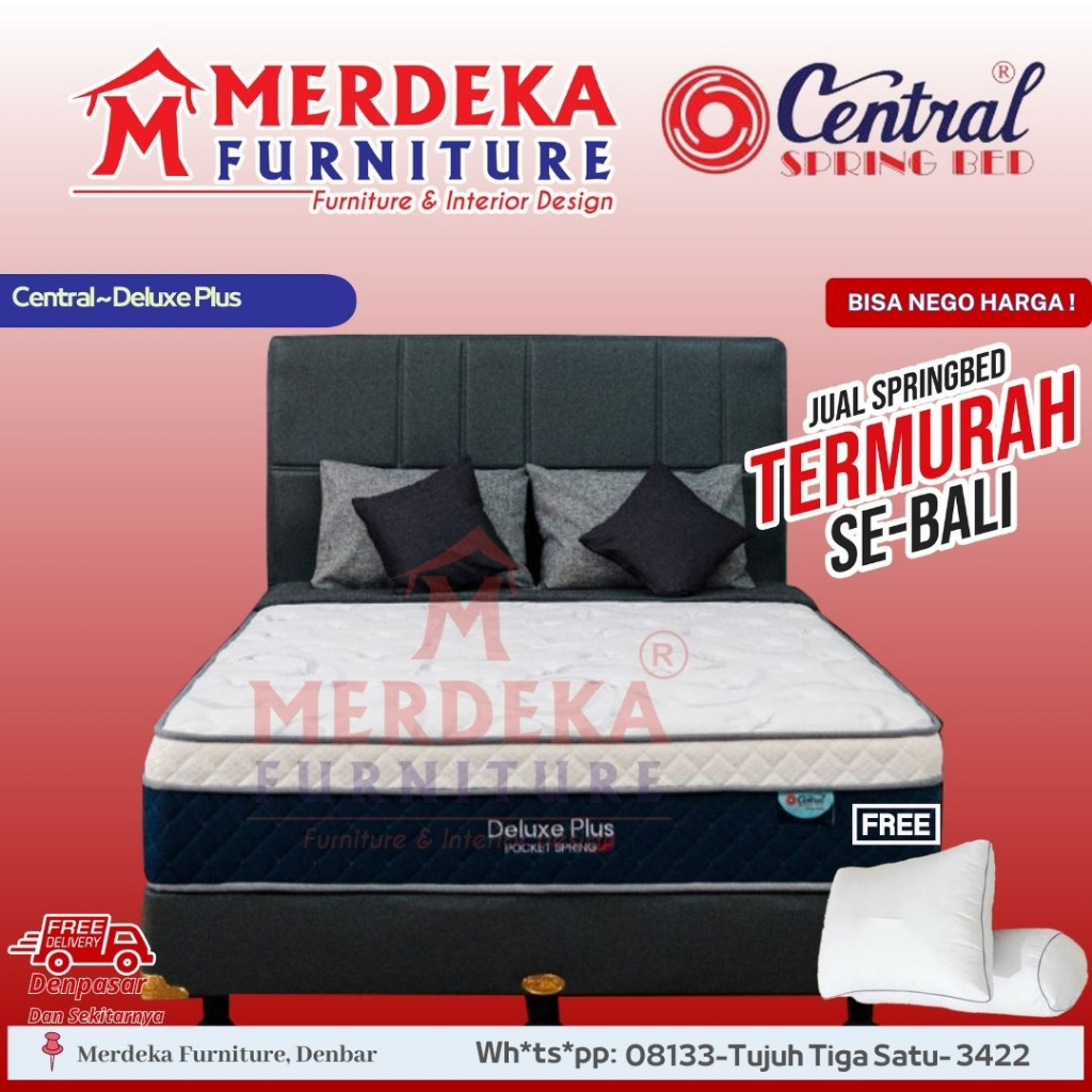 Jual Kasur Central ~ Deluxe Plus Pocket | Spring Bed 160x200|Free ...