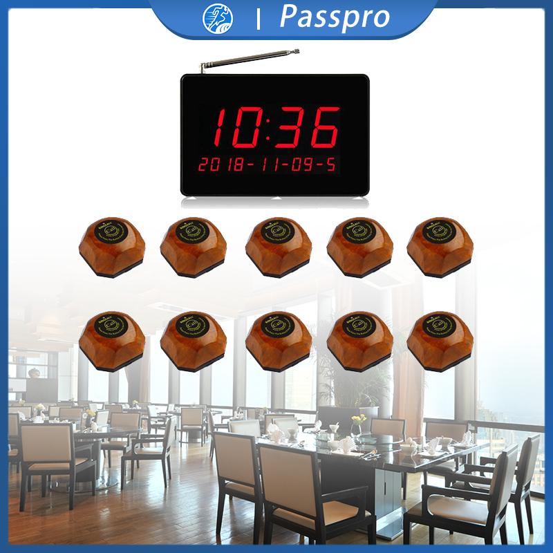 Jual 10pcs Wireless Calling System Restaurant Pager Bell Wireless Alat ...