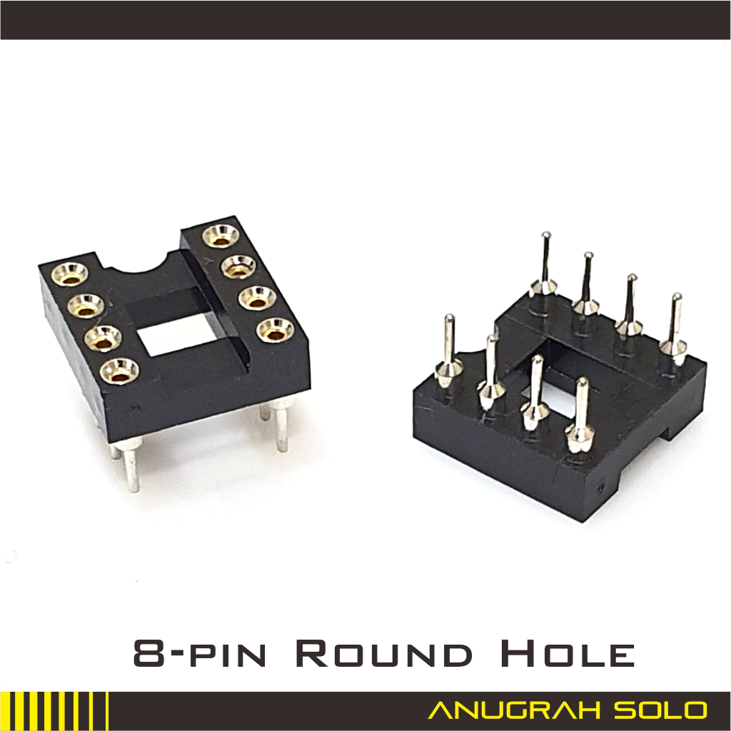 Jual Soket IC 8 Pin Lubang Bulat Socket IC 8P Round Pin 8pin Circular ...