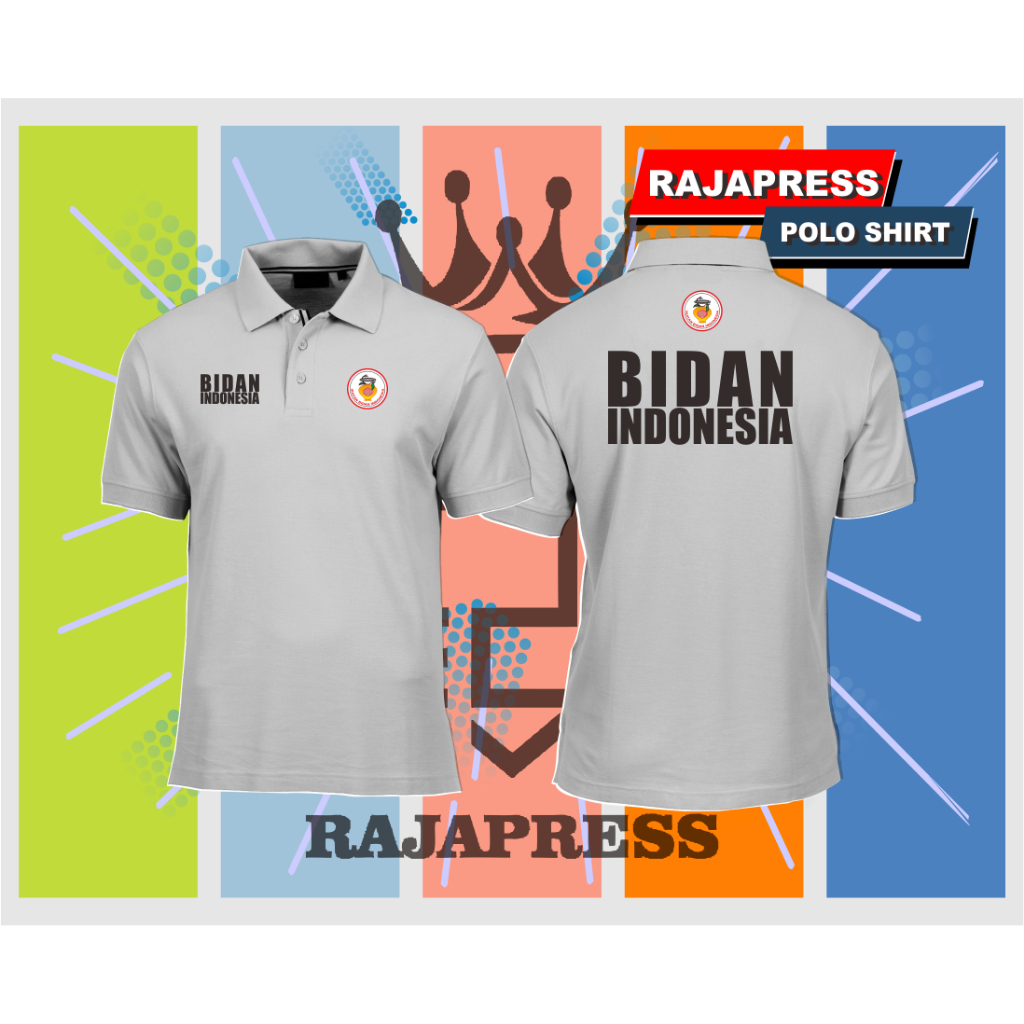 Jual POLO SHIRT BIDAN INDONESIA LENGAN PENDEK BANYAK VARIAN WARNA ...