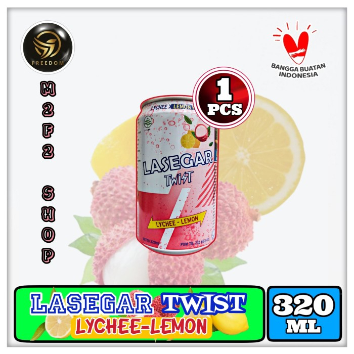 Jual LASEGAR Twist Minuman Penyegar Lychee Lemon Kaleng - 320 ml (Kemasan Satuan) | Shopee Indonesia