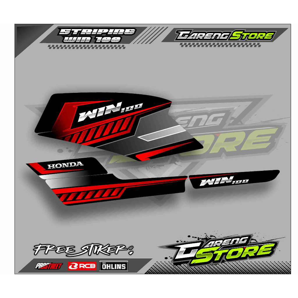 Jual STRIPING VARIASI HONDA WIN 100 / STICKER LIST VARIASI MOTOR HONDA ...