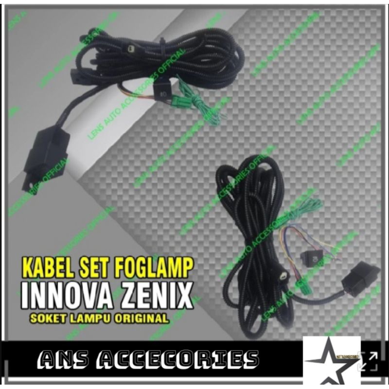 Jual KABEL SET FOGLAMP INNOVA ZENIX- SOKET ORI | Shopee Indonesia