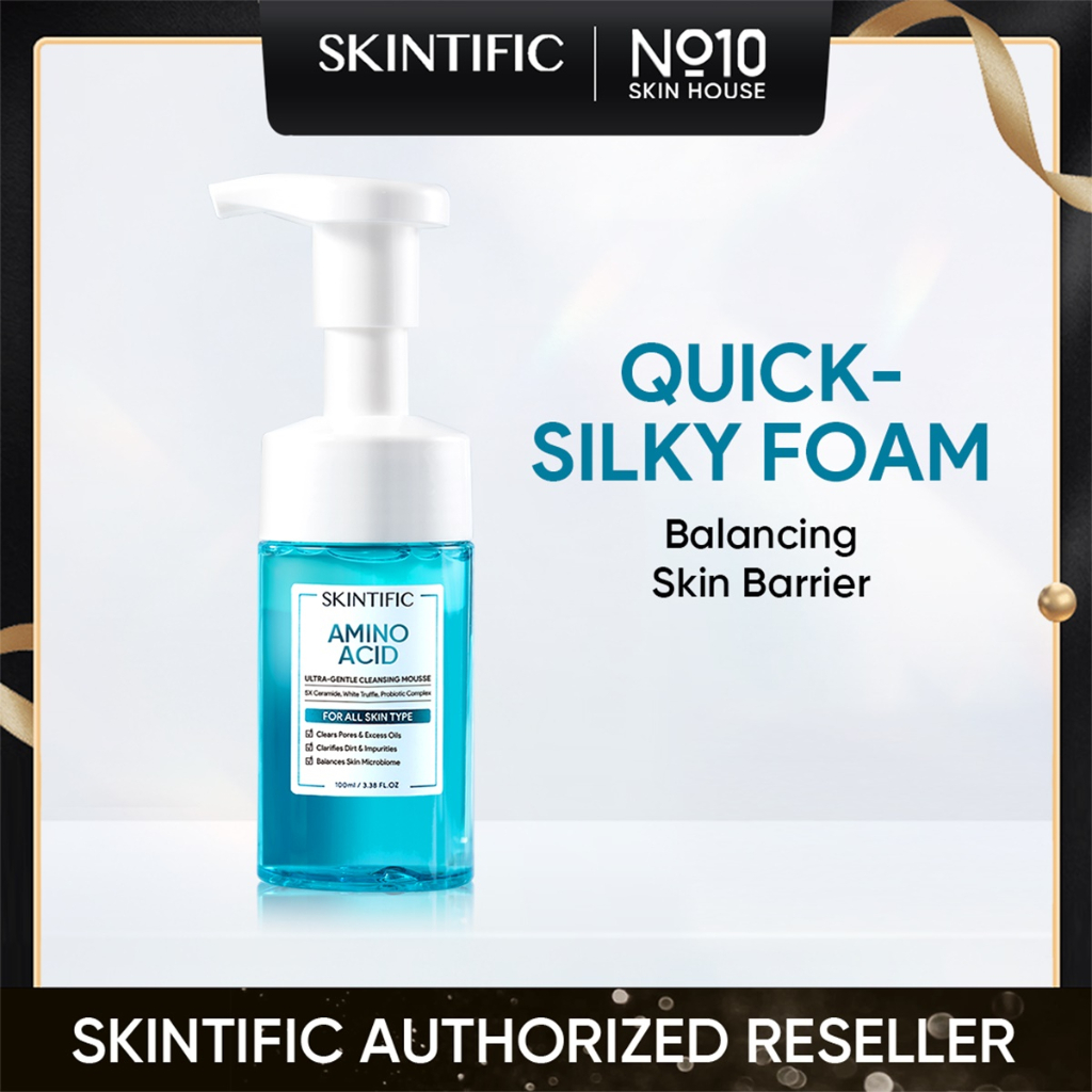 Jual SKINTIFIC Amino Acid Ultra Gentle Cleansing Mousse 100ml Pembersih ...