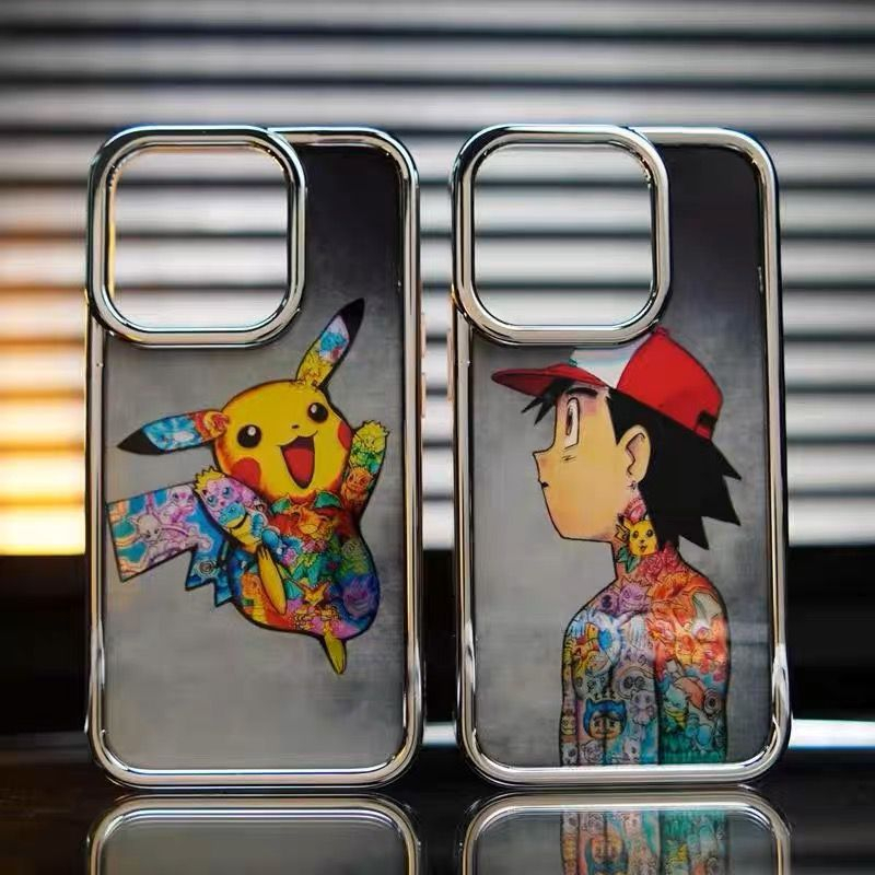 Jual CASING ASH POKEMON PIKACHU HOLOGRAM TATOES IPHONE 11 12 13 14 PRO ...