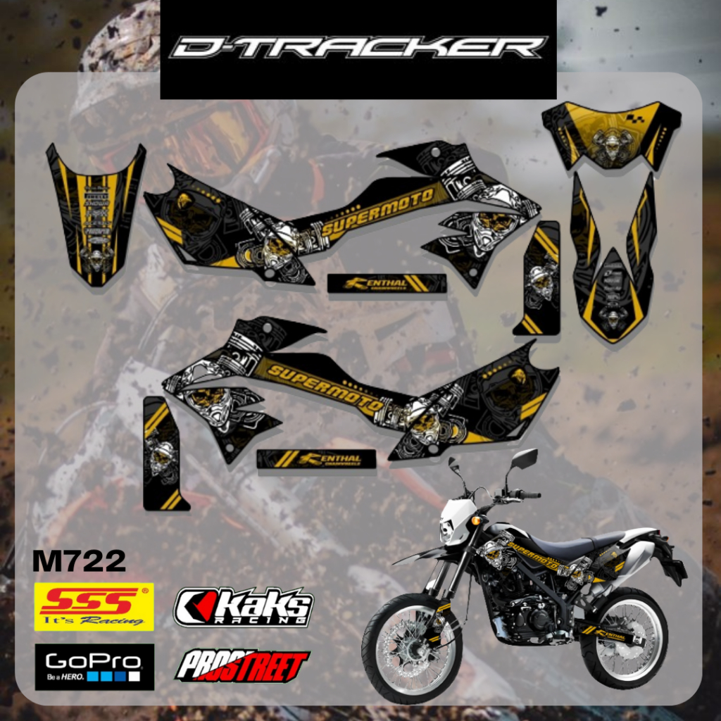 Jual STRIPING LIS MOTOR DTRACKER NEW KODE M722 - Sticker Striping Decal ...