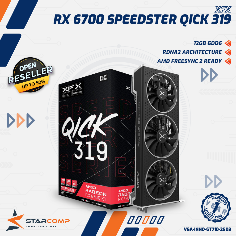 Jual XFX Radeon RX 6700 XT 12GB GDDR6 SPEEDSTER SWIFT 309 BLACK ...