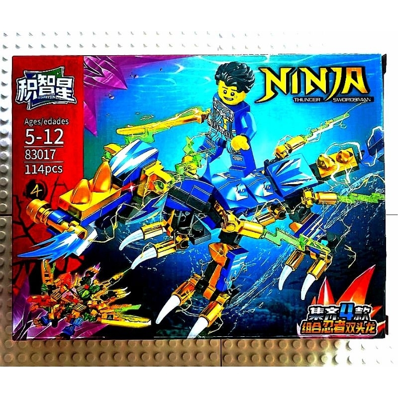 Jual LW1040 - Mainan Balok susun bricks blocks ninja dragon 4in1 Besar ...