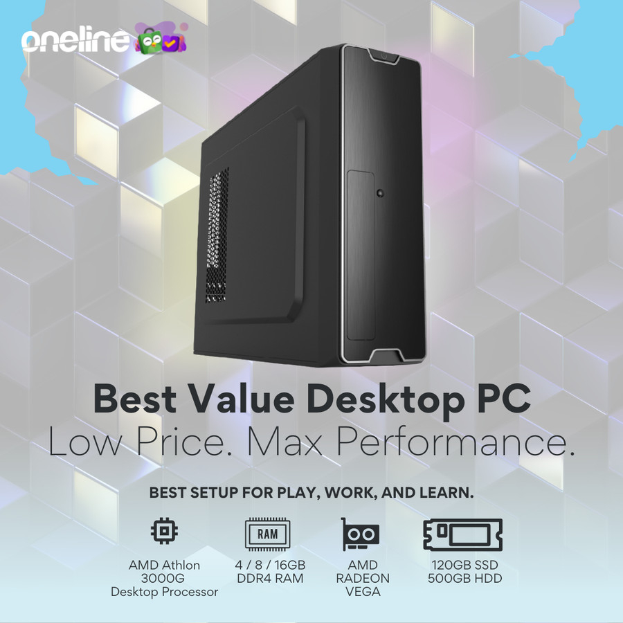 Jual Mini PC Rakitan - Office Design Gaming - AMD Athlon 3000G [SIAP ...