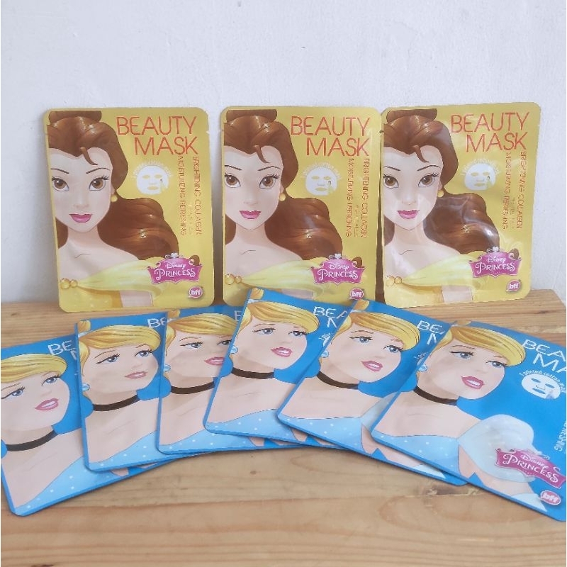 Jual Masker Wajah Beauty Mask Disney Princess Brightening Collagen 20g ...