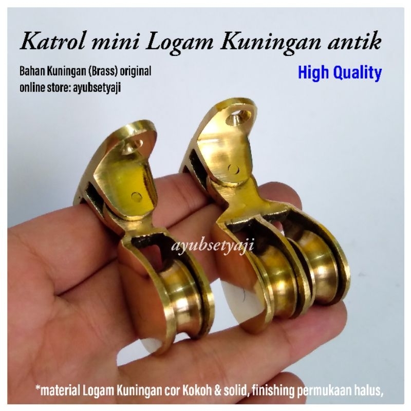 Jual Katrol Kuningan Katrol Single Double Pulley Kerekan Alur Tunggal ...