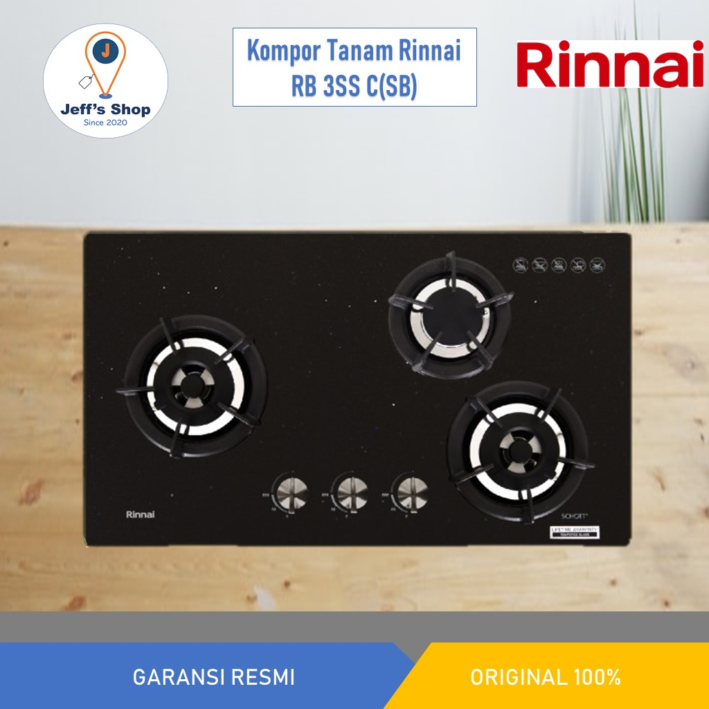 Jual Kompor Tanam Rinnai 3 Tungku RB 3SS C (GB) | Shopee Indonesia