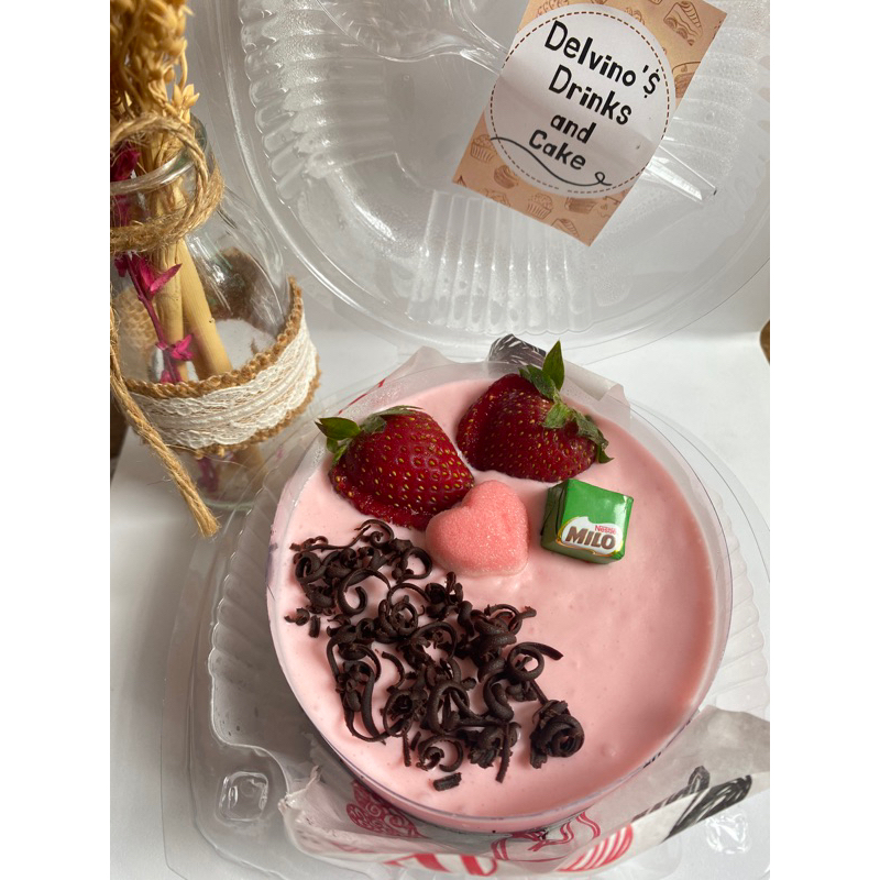 Jual BENTO CAKE // STRAWBERY MOUSSE CAKE // KUE ICE CREAM | Shopee ...