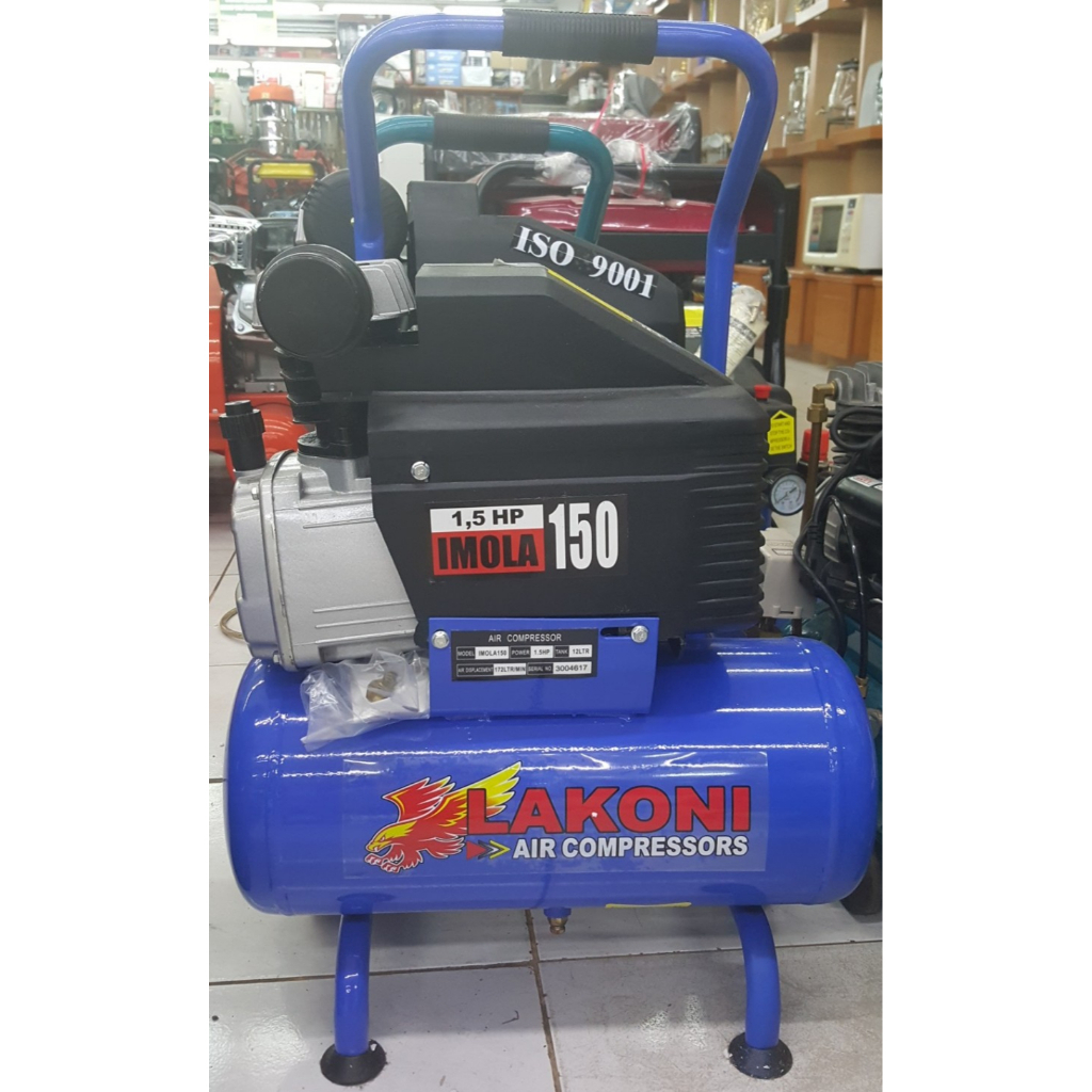 Jual Lakoni Imola 150 Kompresor Compressor Pompa Angin 1.5 HP 10 Liter ...