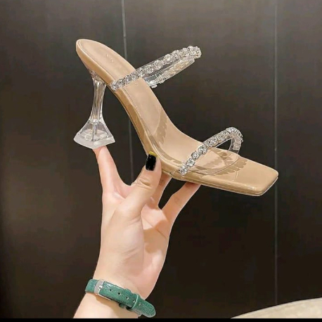 Jual high heels kaca premium HANNAAKOO 7CM | Shopee Indonesia