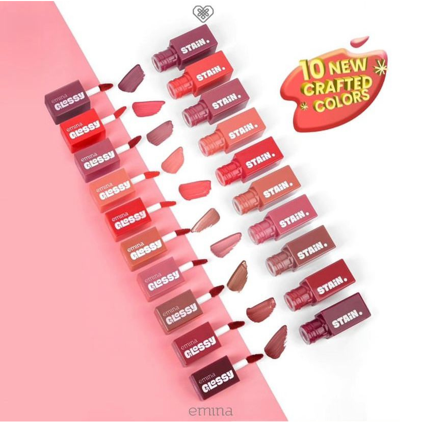 Jual (NEW SHADES) Emina Glossy Stain | Shopee Indonesia
