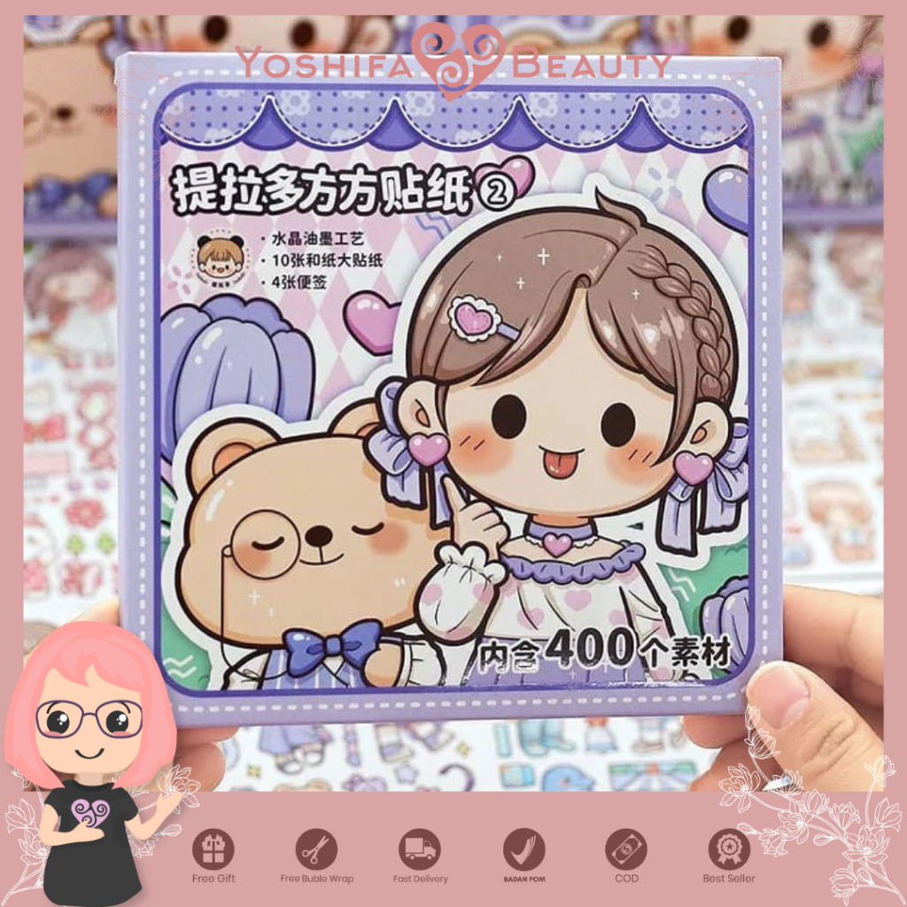 Jual Sticker Pack Dodo Little Girl | Stiker untuk Dekorasi Buku Jurnal ...