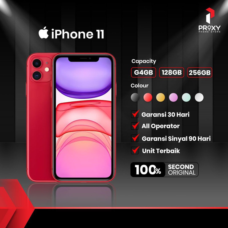 Jual Iphone 11 64 GB Fullset Inter Ibox | Shopee Indonesia