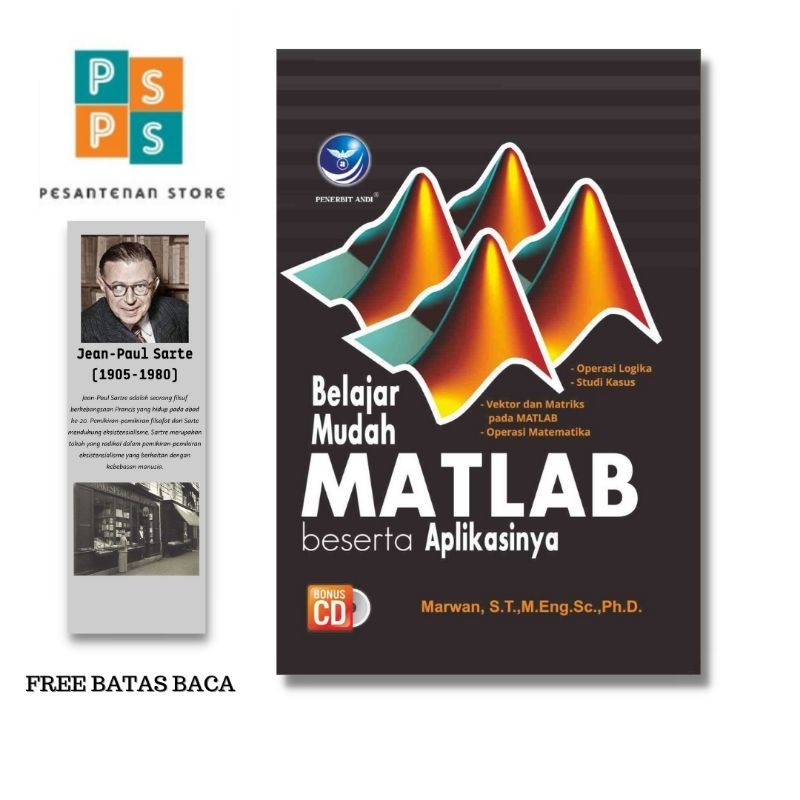 Jual BUKU ORIGINAL buku belajar mudah matlab beserta aplikasinya bonus ...