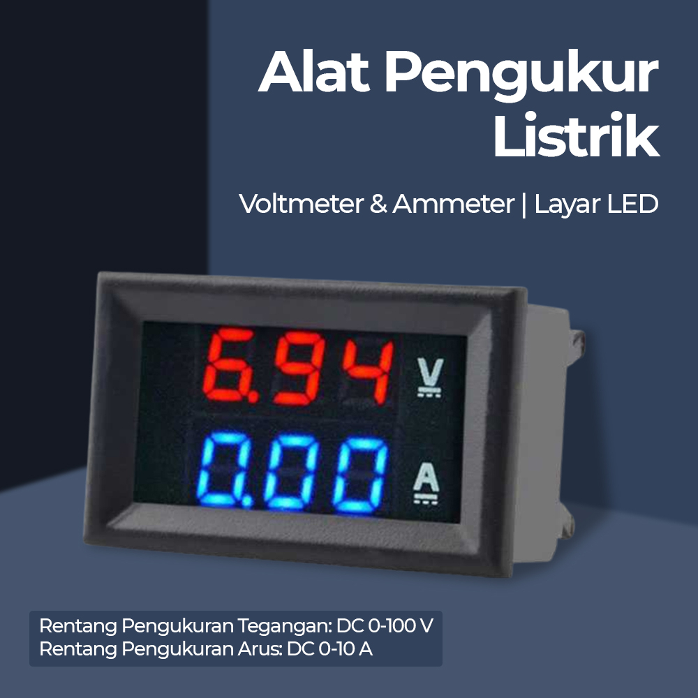 Jual Voltmeter dan Ampermeter Alat Pengukur Tegangan Listrik | Shopee Indonesia