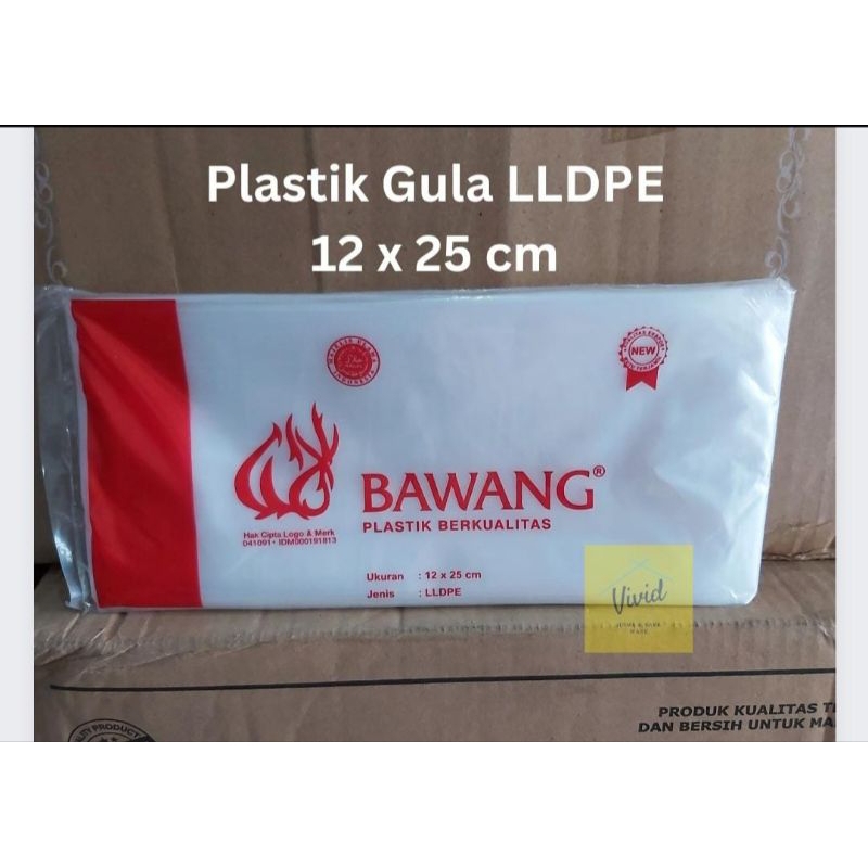 Jual Plastik Gula PE Cap Bawang 1/2 kilo - Kantong Gula 12x25 cm ...