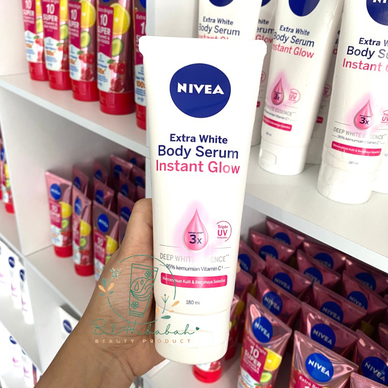 Jual Nivea Extra White Instan Glow Body Serum 180ml Shopee Indonesia