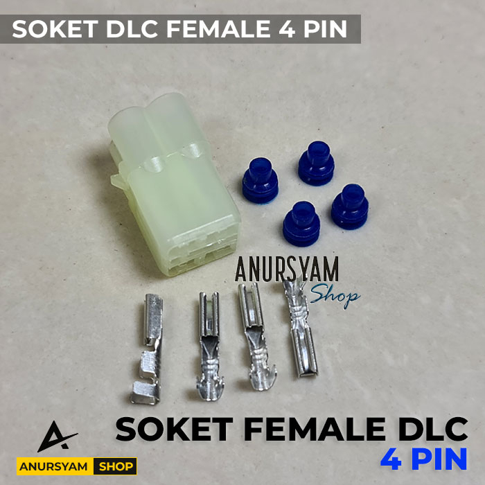 Jual Soket FeMale DLC 4 Pin | Shopee Indonesia