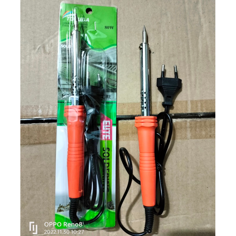 Jual Solder listrik gagang plastik kayu tembak 40w 60w 80w | Shopee Indonesia