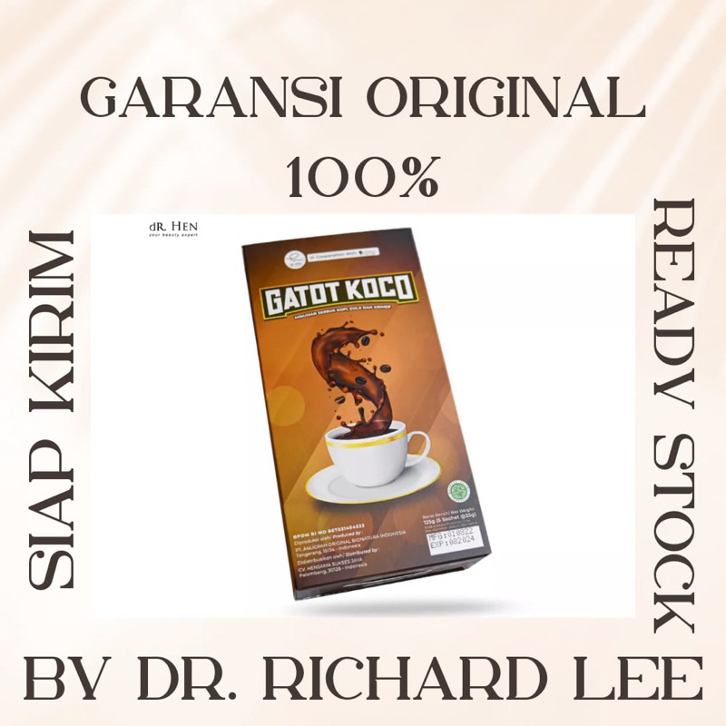 Jual dR Hen Kopi Gatot Koco by dr. Richard Lee Original 100% Coffee Stamina Pria Herbal Tahan ...