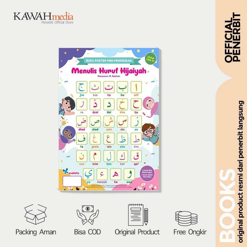 Jual Buku Poster Mini Pendidikan-Menulis Huruf Hijaiyah - M. Rayhan ...