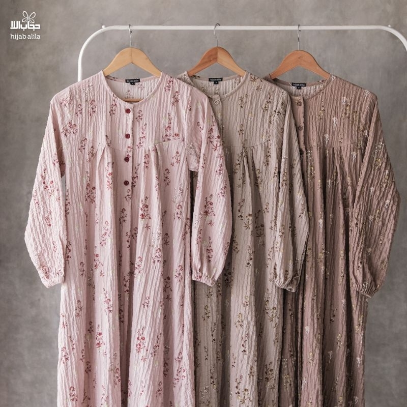 Jual New Produk Gamis Morisa bukaan Gamis kancing By Hijab Alila ...