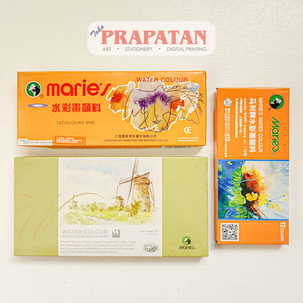 Jual Maries Watercolor Tube Set | Cat Air Set | Shopee Indonesia