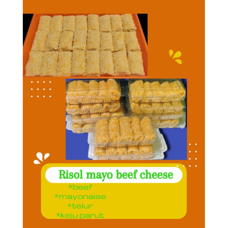 Jual Risol smoke beef mayo cheese premium rasa enak ukuran besar ...