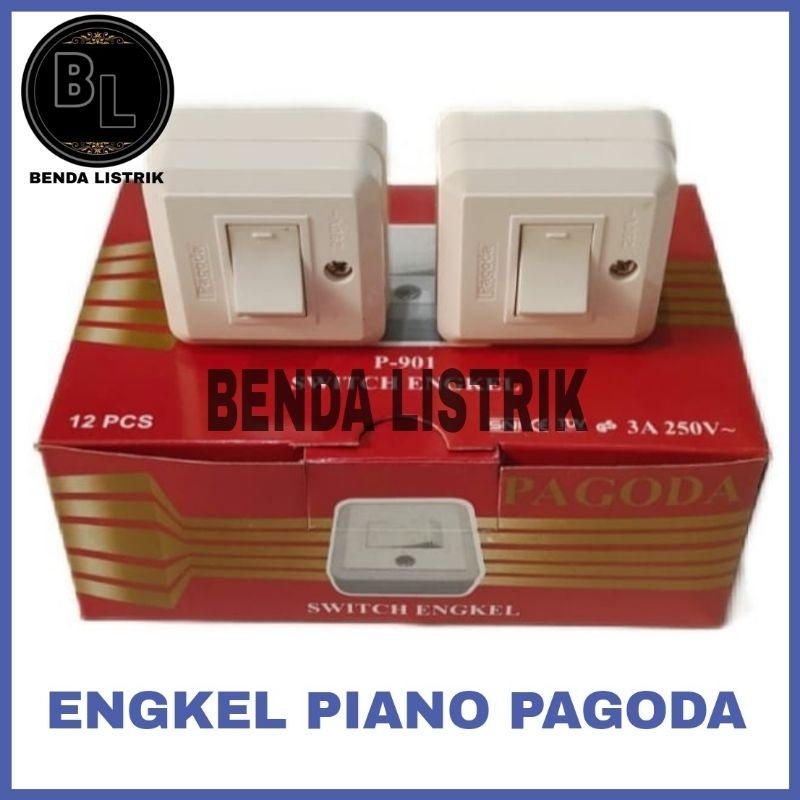 Jual Saklar Piano Engkel Saklar Tempel OB Engkel Single Piano PAGODA ...