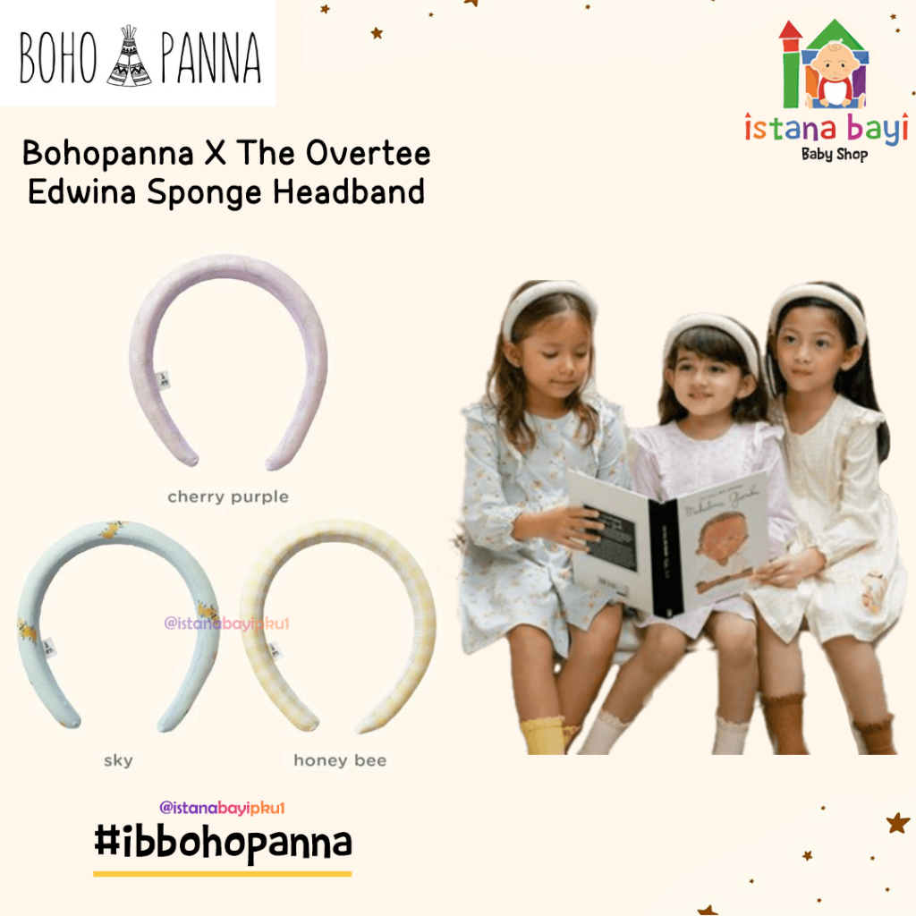 Jual BOHOPANNA X OT SPONGE HEADBAND - BANDO ANAK | Shopee Indonesia