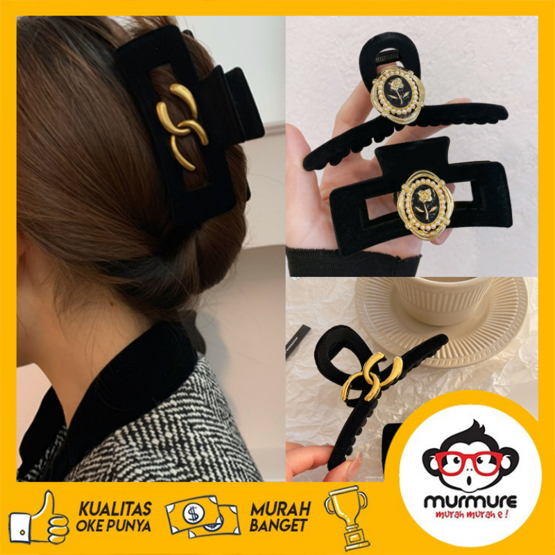 Jual MURMURE | BLACK CLASSIC KOREAN HAIR CLAW JEPIT RAMBUT JEDAI WANITA ...