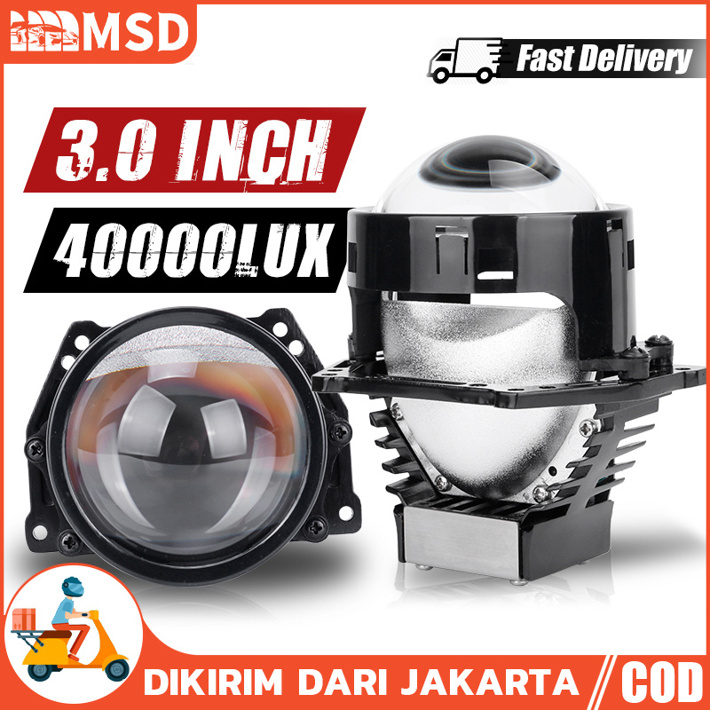 Jual BILED WST 3 INCH 3 INCH DC 12V 55W PROJECTOR LED BLUE LENS PROJIE ...