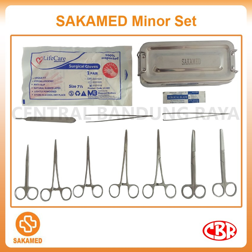 Jual SAKAMED Minor Set / Minor Surgery Set | Instrumen Medis Bedah ...