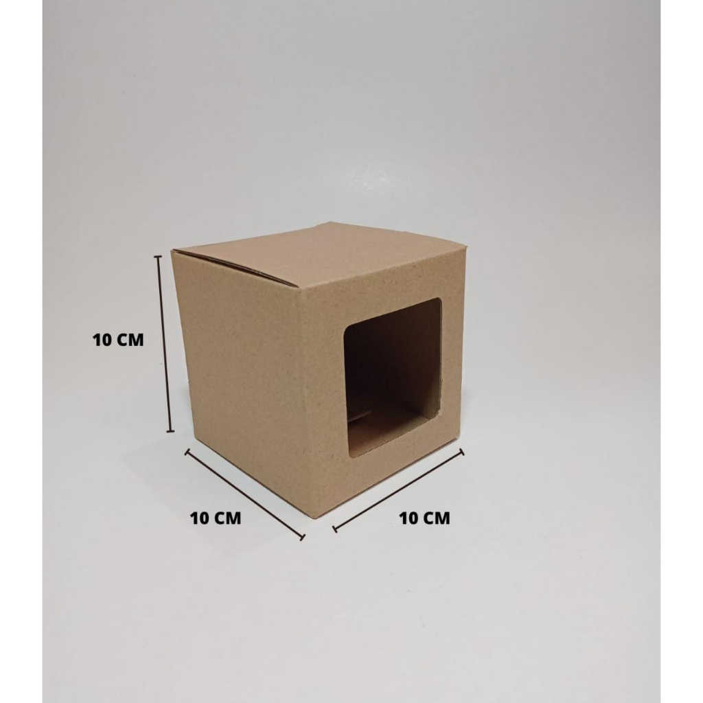 Jual Box Mug 10X10X10 coklat Polos / Dus Mug Souvenir Gelas / Kardus ...