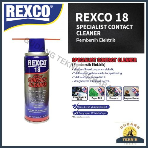 Jual Rexco 18 Specialist Contact Cleaner (220ml) Pembersih Elektronik ...