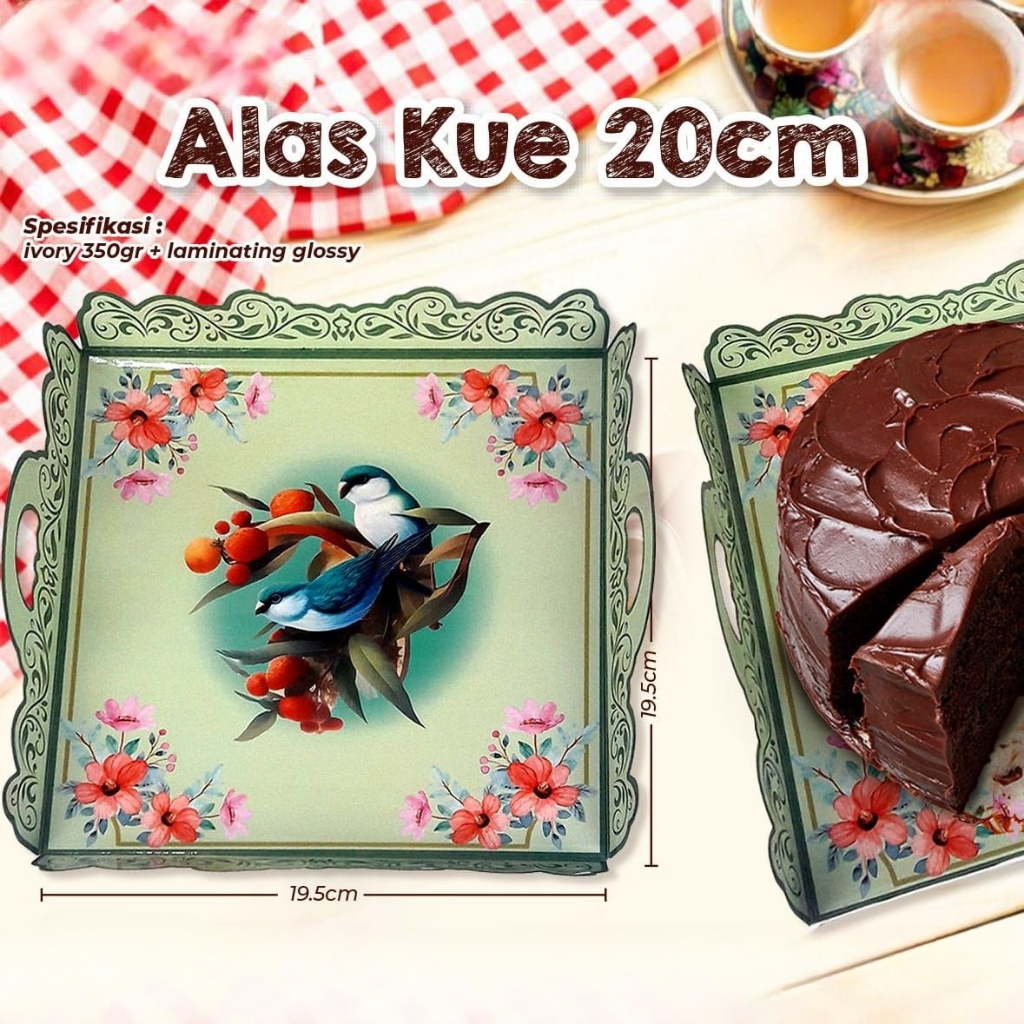 Jual Alas Kue 20 Cm | Cake Tray Elegan & Kuat untuk Bolu, Tart, dan Kue ...