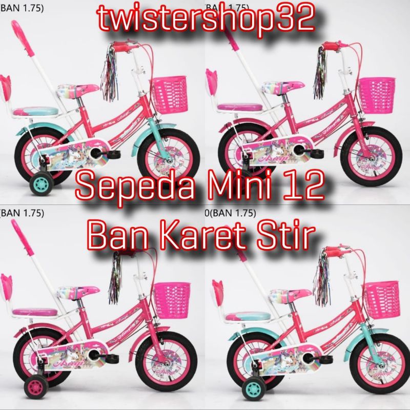 Jual Sepeda mini anak perempuan SETIR DORONG 2sd 5 tahun SETIR BISA ...