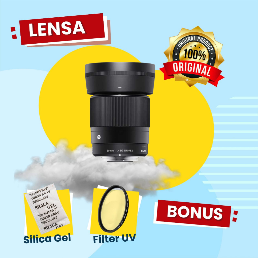Jual LENSA Kamera SONY SIGMA 30MM F1.4 Bokeh Monster Untuk Sony a6000 ...