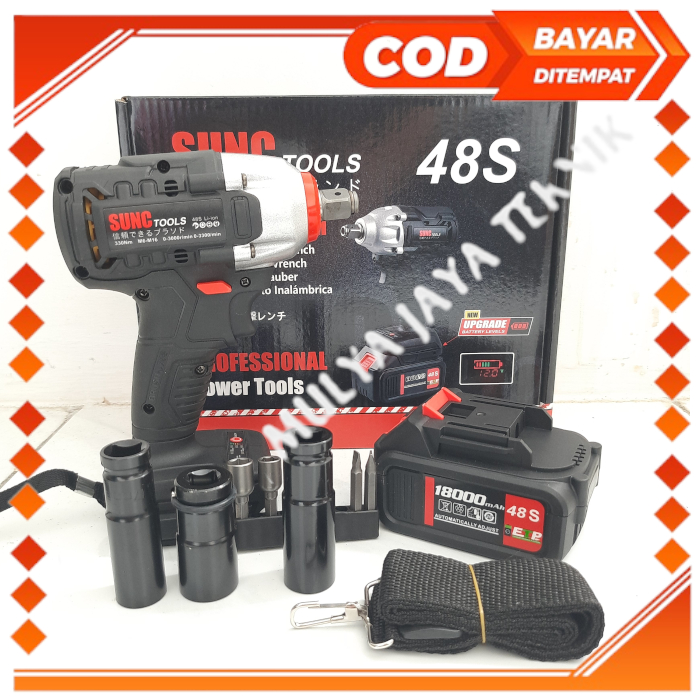 Jual Mesin Impek Baterai 18000mAh Cordless Impact Wrench Brushless ...