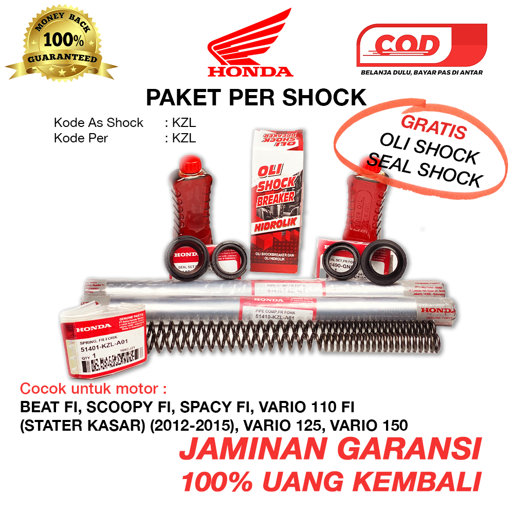 Jual (GRATIS EMAS) PAKET AS SHOCK Beat Fi, Scoopy Fi, Vario110 Fi ...