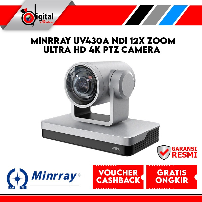 Jual Minrray UV430A NDI 12X Zoom Ultra HD 4K PTZ Camera - Minrray Webcam | Shopee Indonesia
