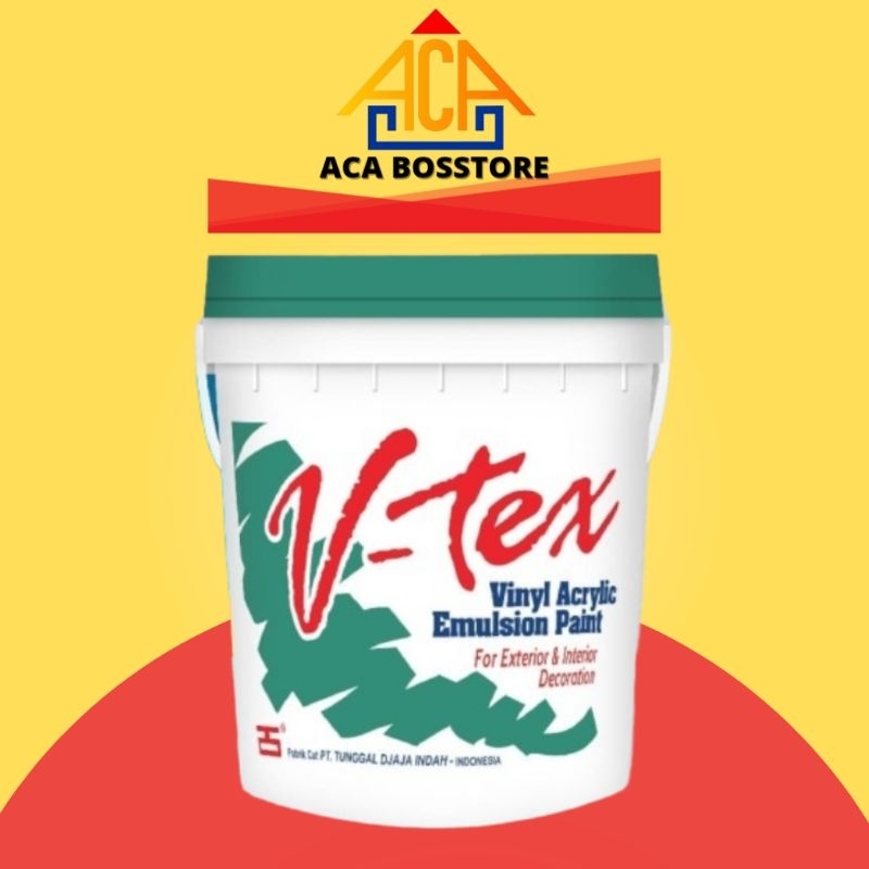 Jual Cat Tembok V-tex Vtex Interior Eksterior 20 Kg Vinyl Acrylic ...