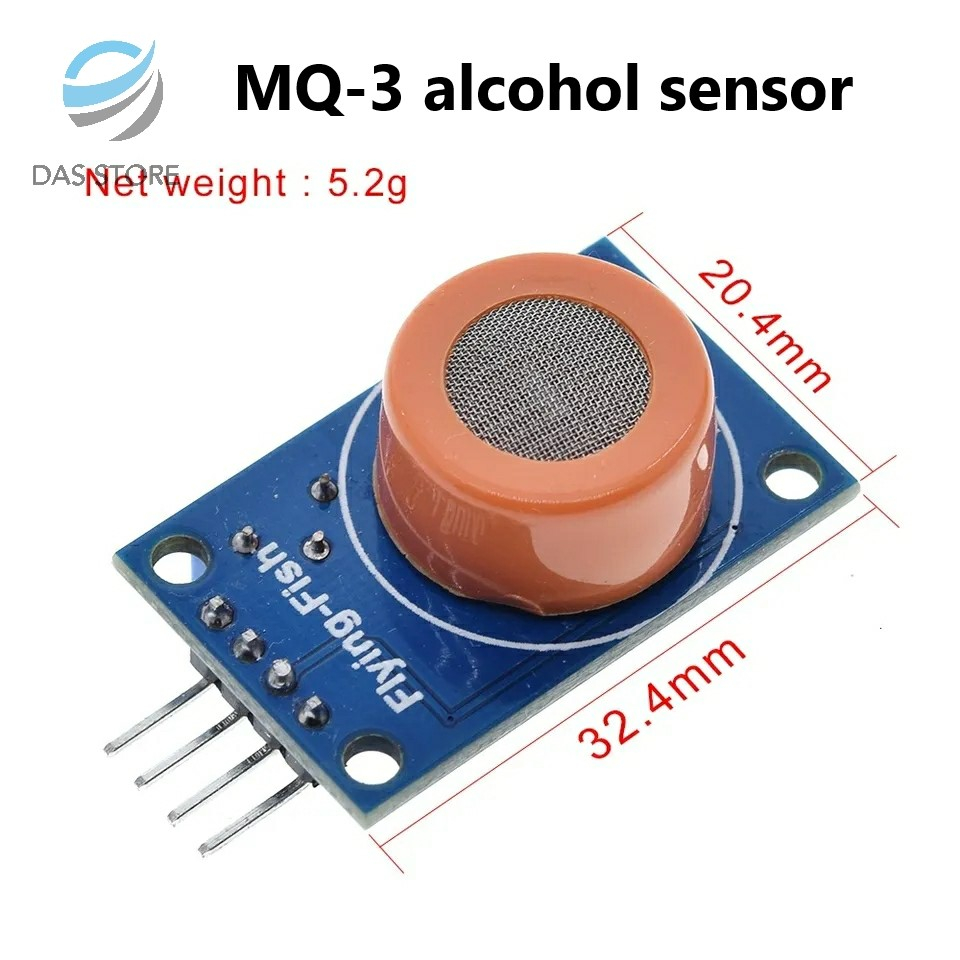 Jual MQ-3 MQ3 Alcohol Sensor Module Alcohol Ethanol Gas Detection Mq3 Sensor | Shopee Indonesia