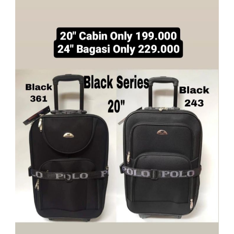 Jual Koper Softcase Bahan Kain Polyester Merk Polo Ukuran 24" Bagasi ...