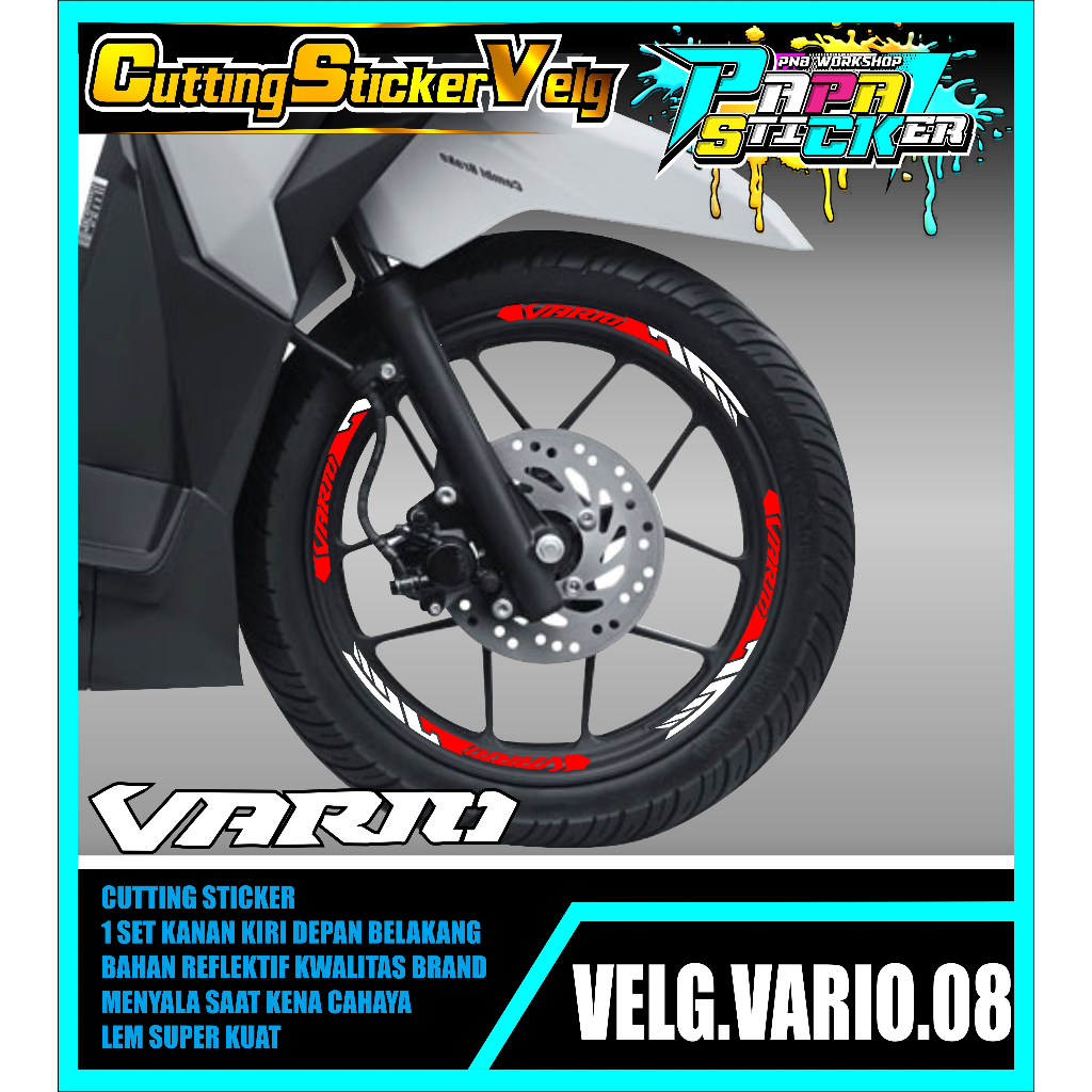 Jual STIKER VELG VARIO CUTTING STICKER VELG CUTTING VARIASI HONDA VARIO ...